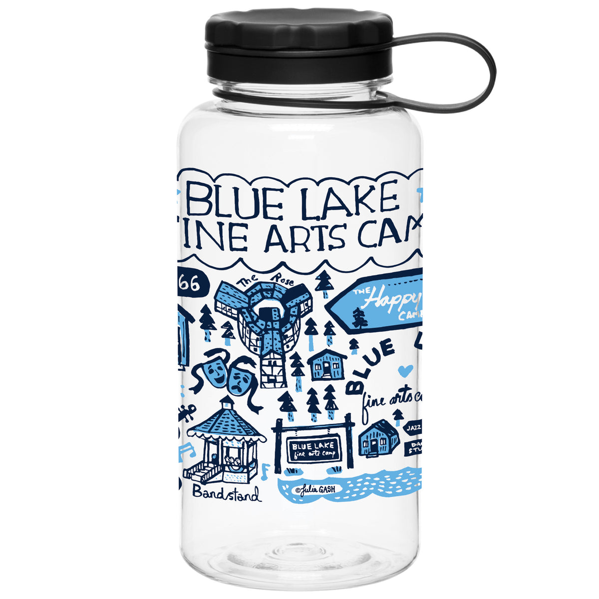 Julia Gash Wide Mouth Water Bottle – Blue Lake Fine Arts Camp
